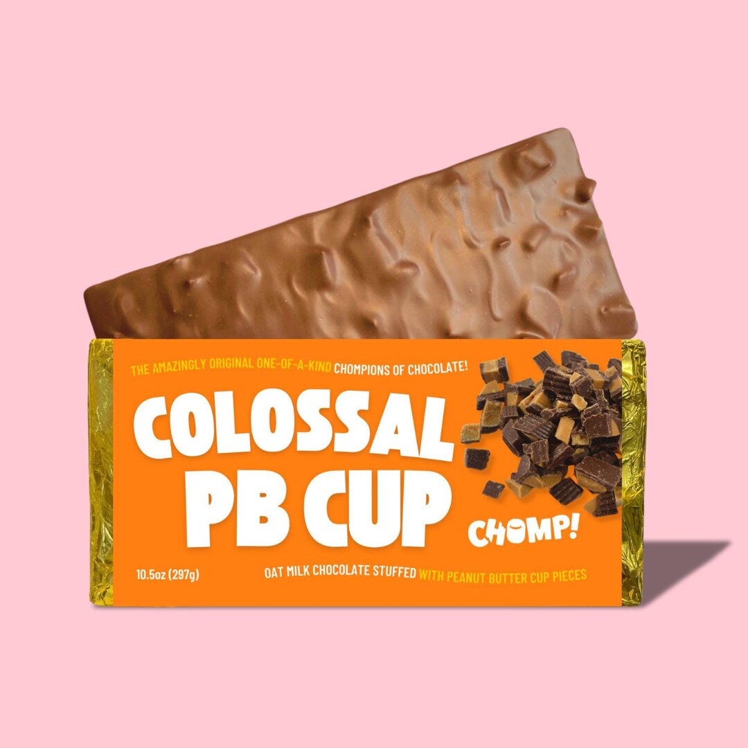 Colossal Cup Oat Milk Chocolate Bar Stuffed With Peanut Butter Cups ...