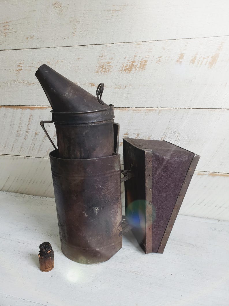 Antique Woodman Bee Smoker: Farmhouse Apiary Decor, Beekeeping ...