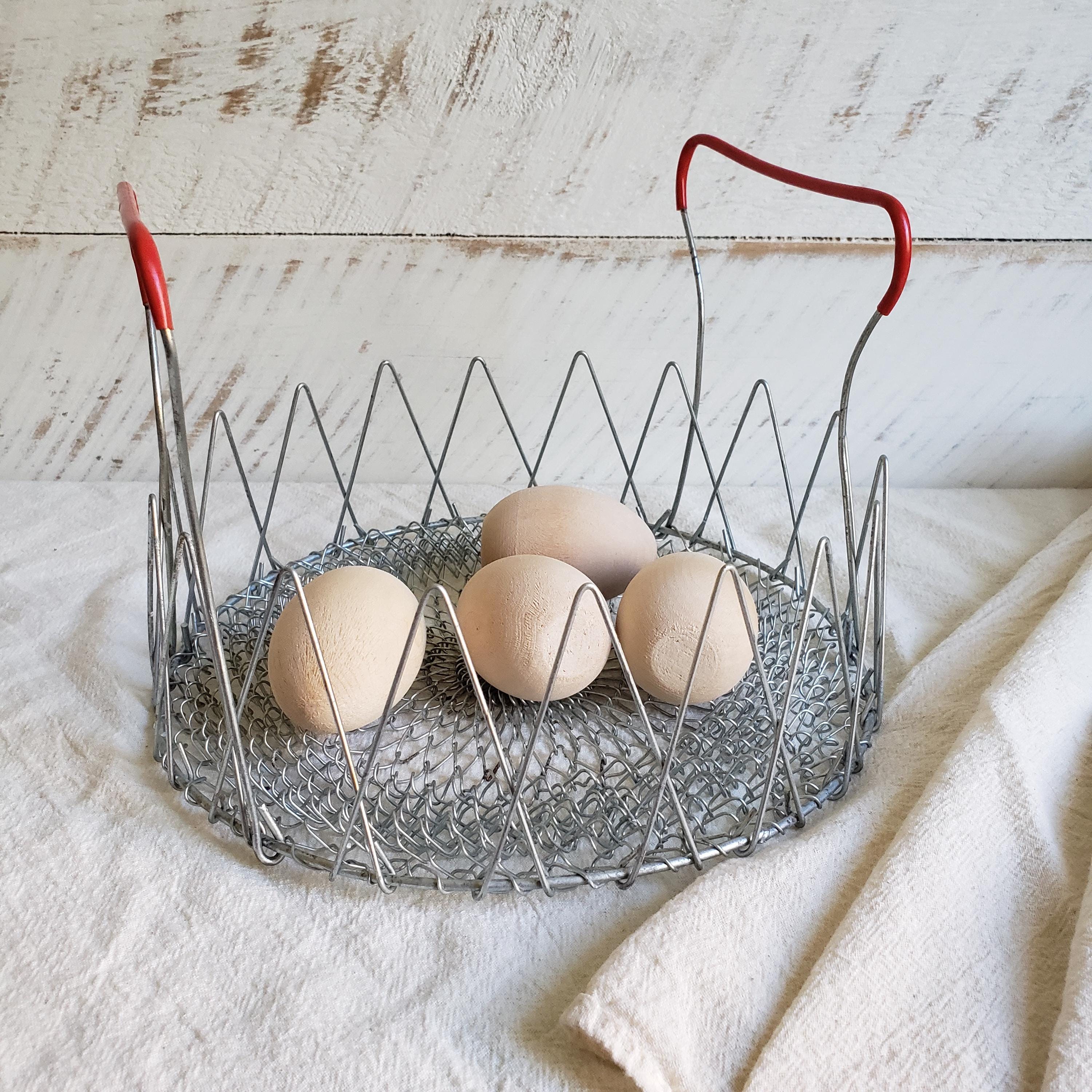 Collapsible Wire Mesh Basket , French Style Wire Rinsing Basket ...