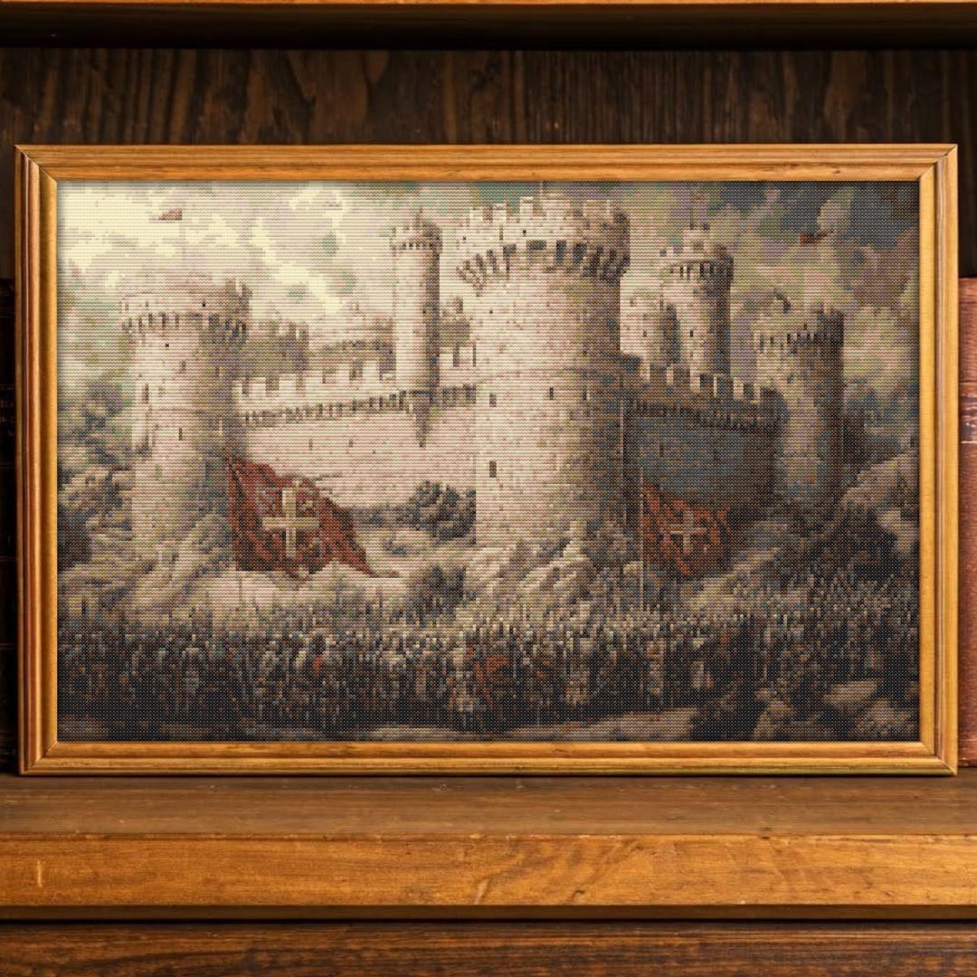 Medival Core Cross Stitch Pattern, Knight Cross Stitch Art, Medieval ...