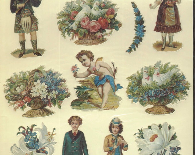 VINTAGE VICTORIAN STICKERS SCRAPBOOKING ALTERED ART - Etsy