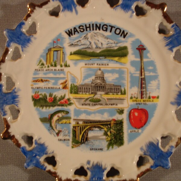 Souvenir Washington State Plates - Etsy