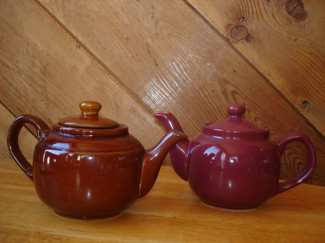 Teapots Vintage Set of 2 Amsterdam Porcelain Works 2 Cup Capacity - Etsy