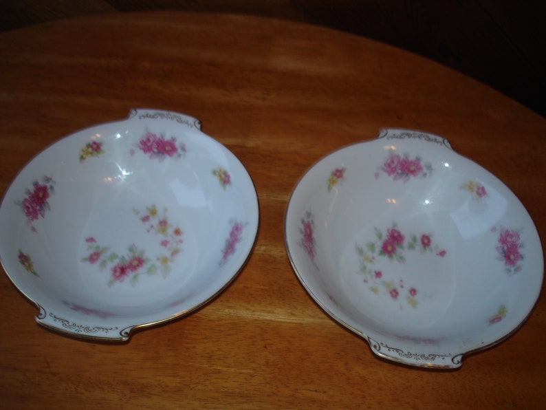 Vintage Cherry China Charmaine Pattern Two Large Serving Bowls - Etsy