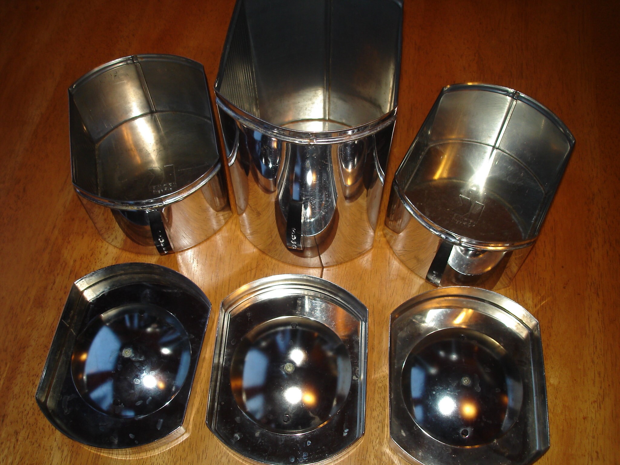 Kromex Canisters Set of 3 Coffee Tea and Sugar 1960s - Etsy