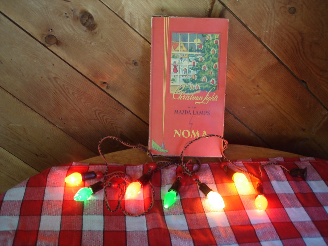 Noma Christmas Lights 1939 Working Original Box in Nice Shape Great for ...