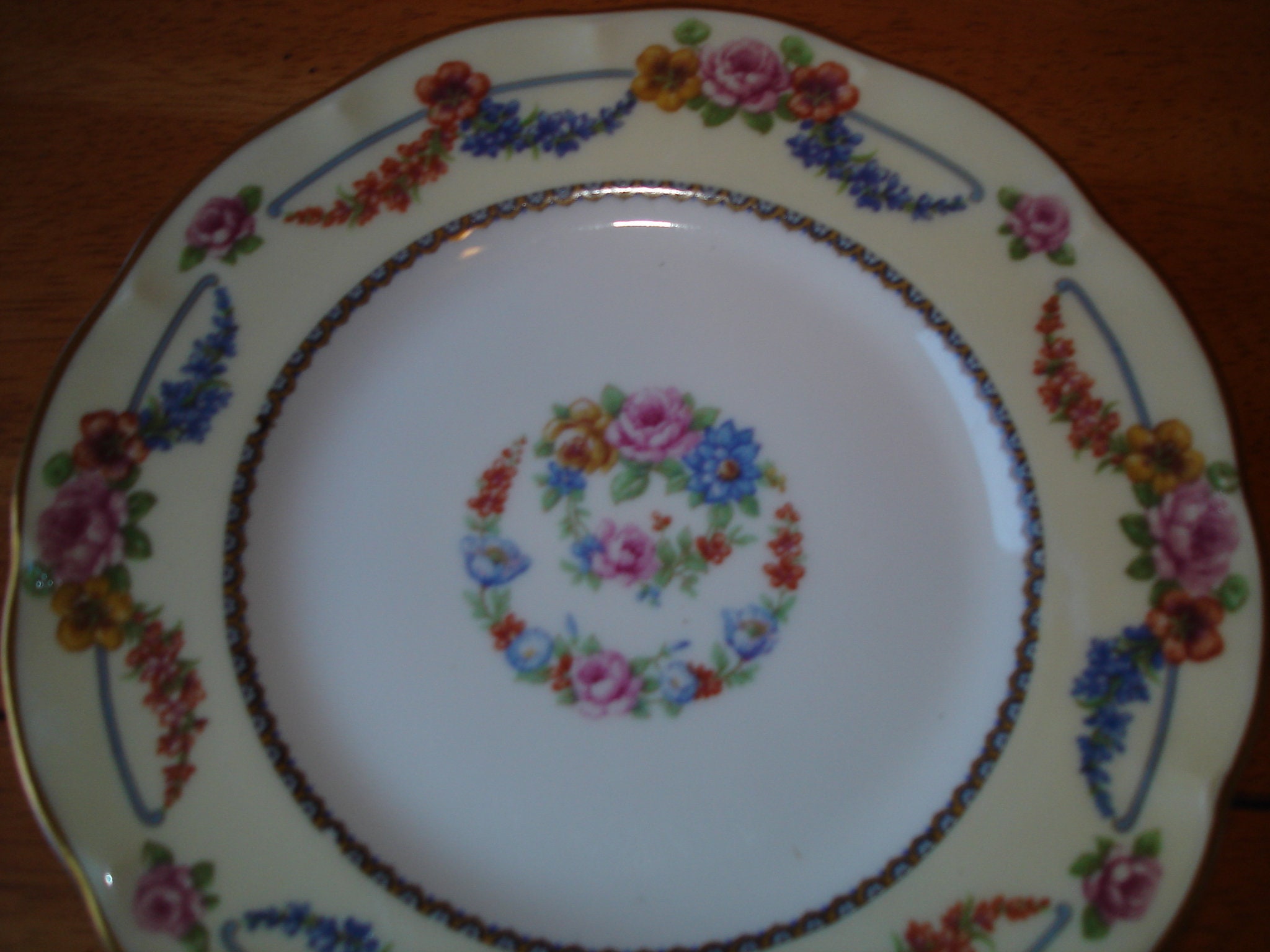 Vintage China Limoges France Picardy Set of 5 Plates 7 1/2 by - Etsy