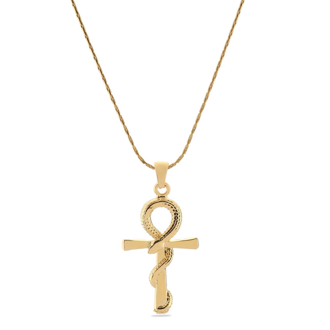 Snake Ankh Necklace,-ankh Necklace ,birthday Gift Jewelry-christmas ...