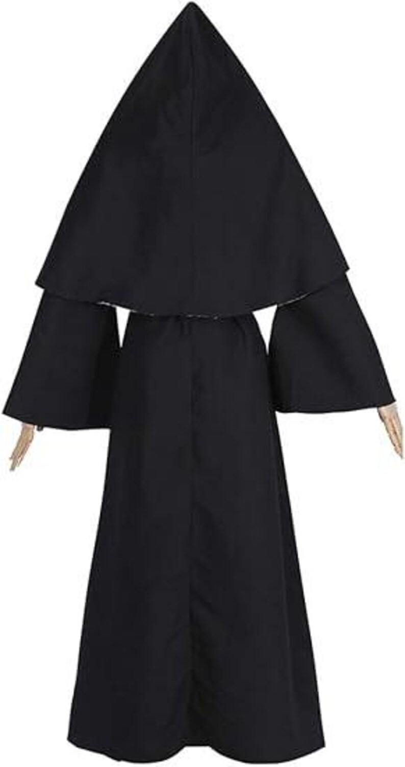 The Nun Costume Plus Size Scary Nun Outfit Priest Halloween Costume ...