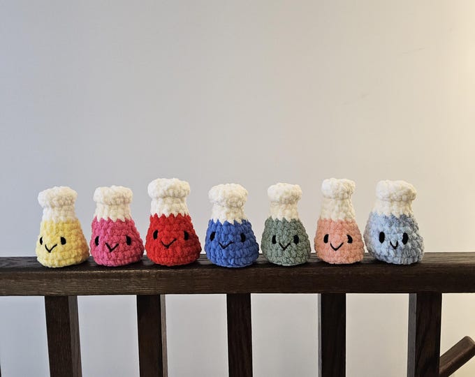 Erlenmeyer Flask Crochet Pattern: Chubby Cartoon Style (DIGITAL PDF ...
