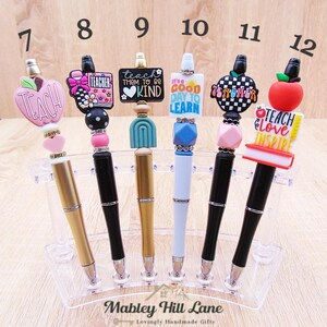 Teacher Beaded Pens - Teacher Appreciation Gift - Teacher Ink Pen ...