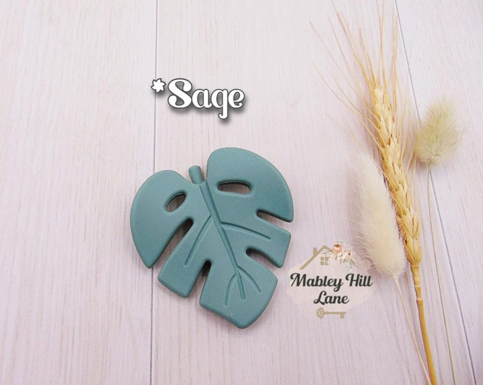 LARGE Silicone Monstera Leaf Sensory Item Fidget Silicone Leaf Pendant ...