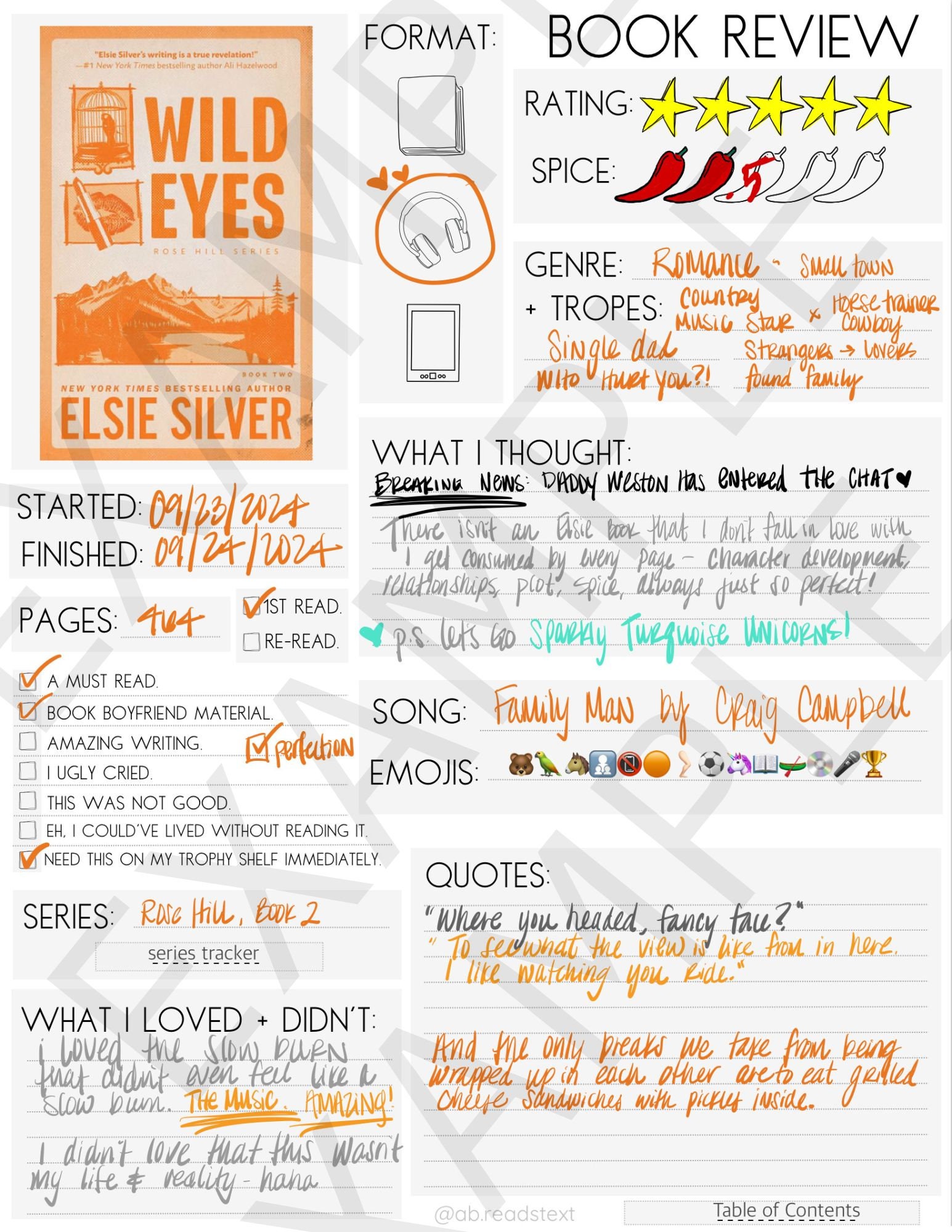 Book Review Template; Digital or Print Pdf - Etsy