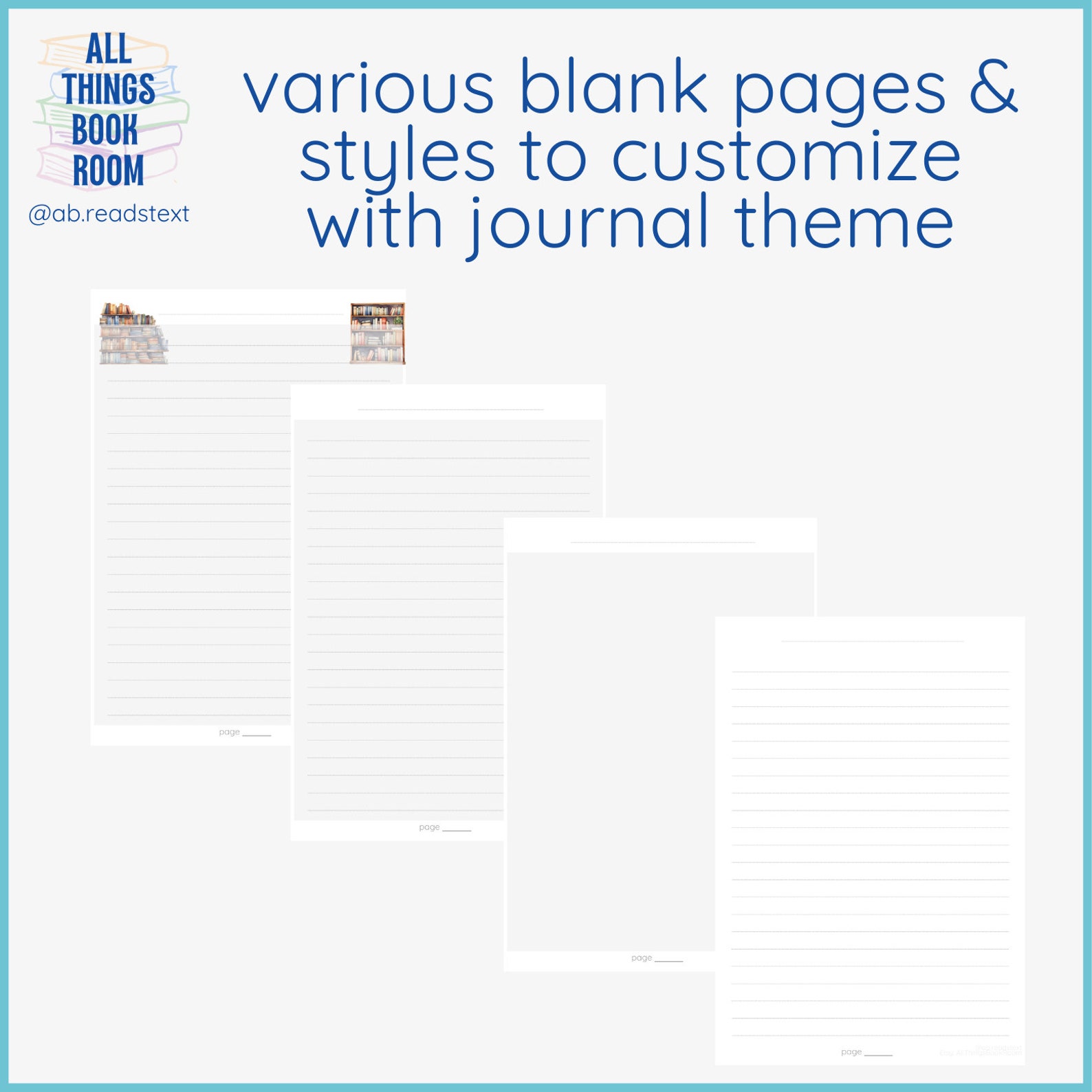 Printable or Digital Reading Journal / Planner Bundle - ARC Reading ...