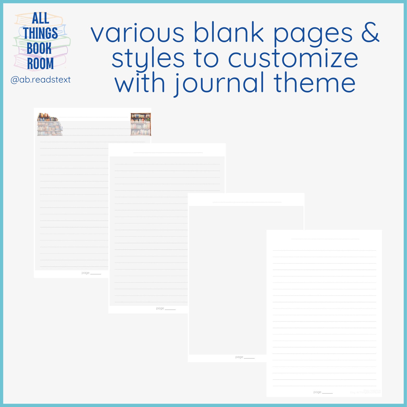 Printable or Digital Reading Journal / Planner Bundle - ARC Reading ...
