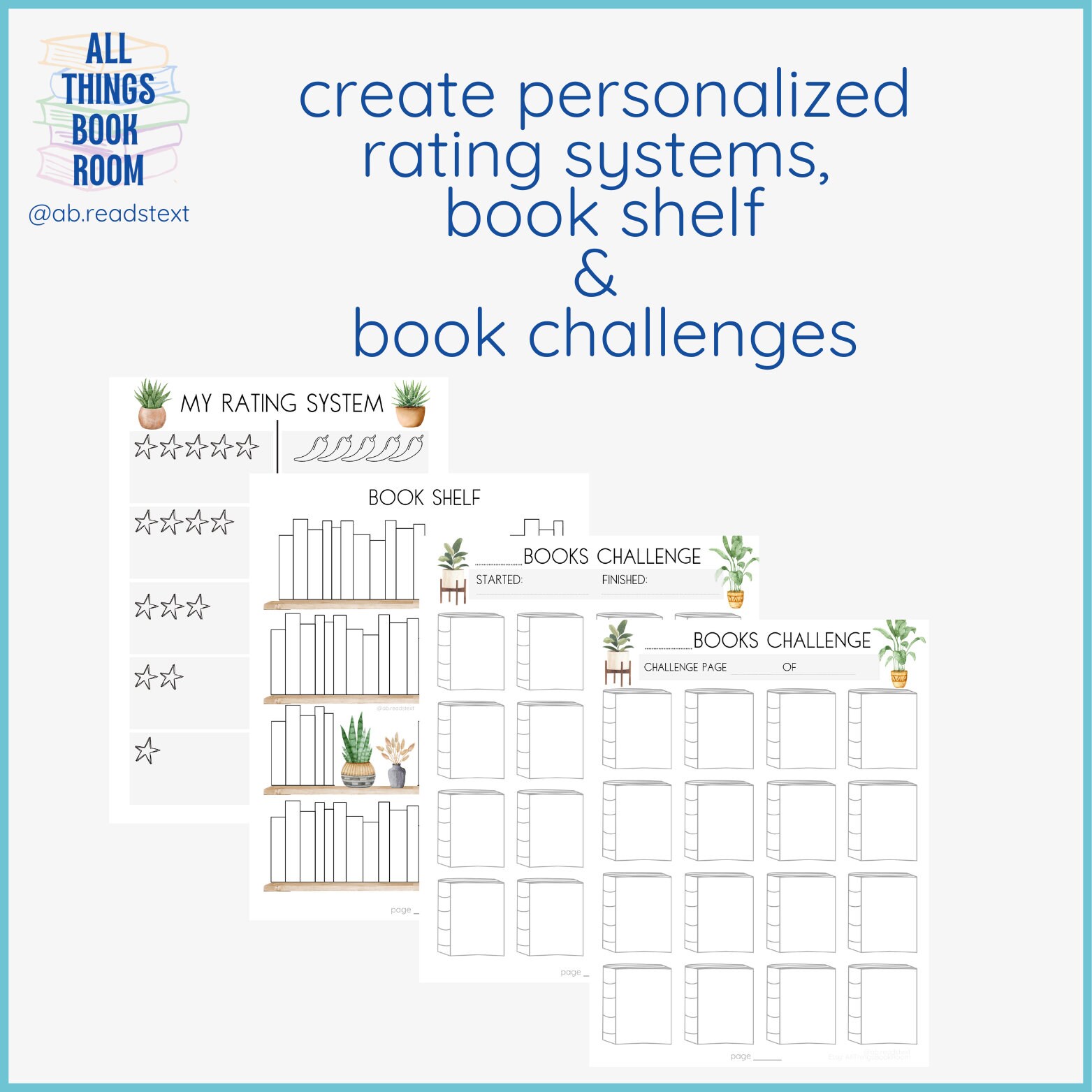 Printable or Digital Reading Journal / Planner Bundle - ARC Reading ...