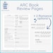 ARC Book Review & Tracking Bundle - Digital and Printable ARC Book ...