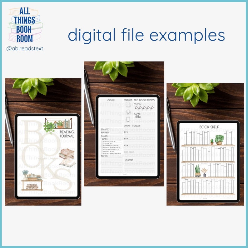 Printable or Digital Reading Journal / Planner Bundle - ARC Reading ...
