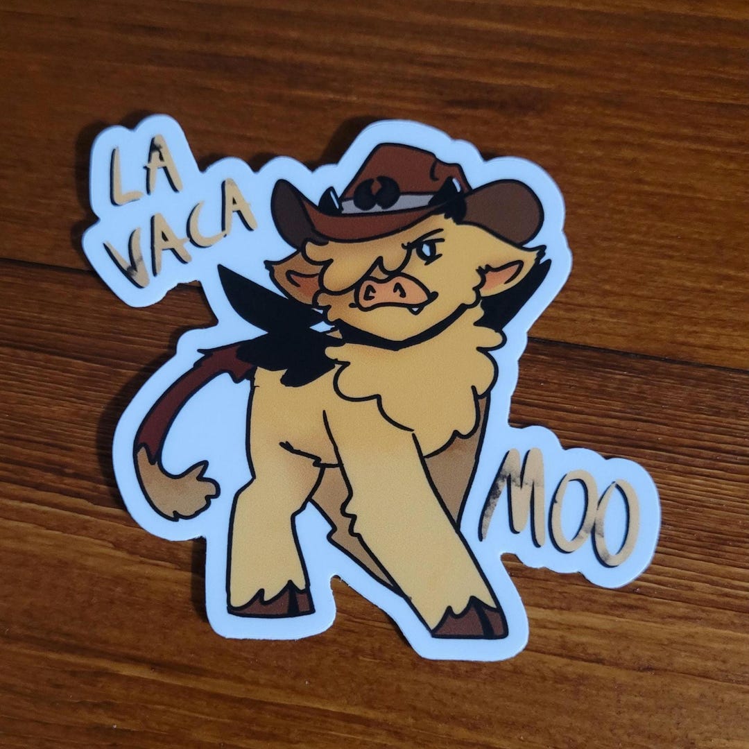 La Vaca Moo Cow Sticker - Etsy