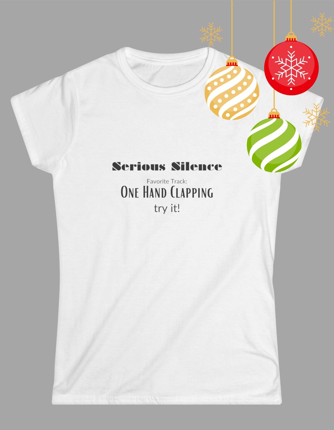 Serious Silence Favorite Track T-shirt One Hand Clapping Try It - Etsy