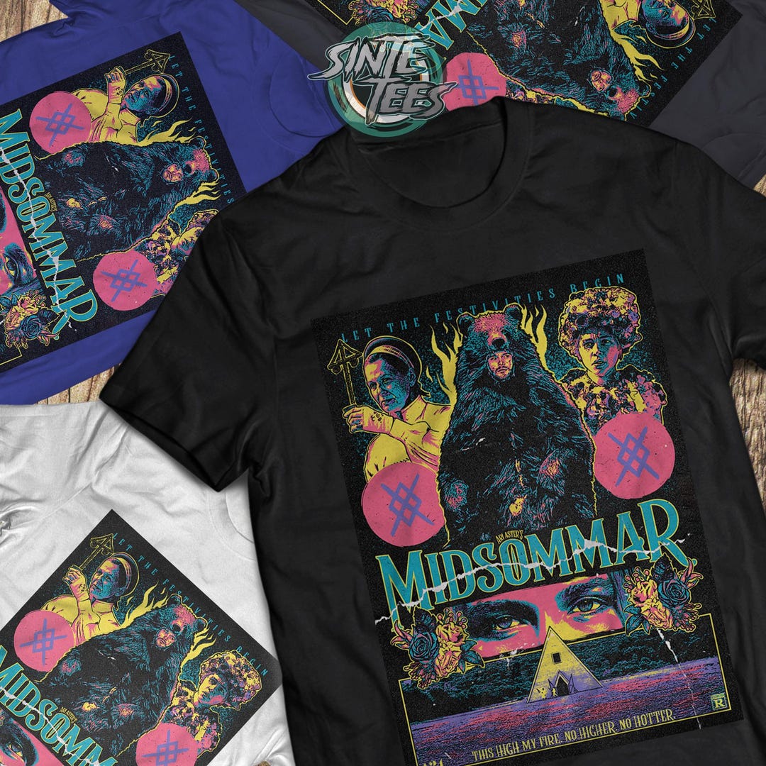 Midsommar T-shirt – Vintage Horror Graphic Tee, Cult Movie Shirt ...