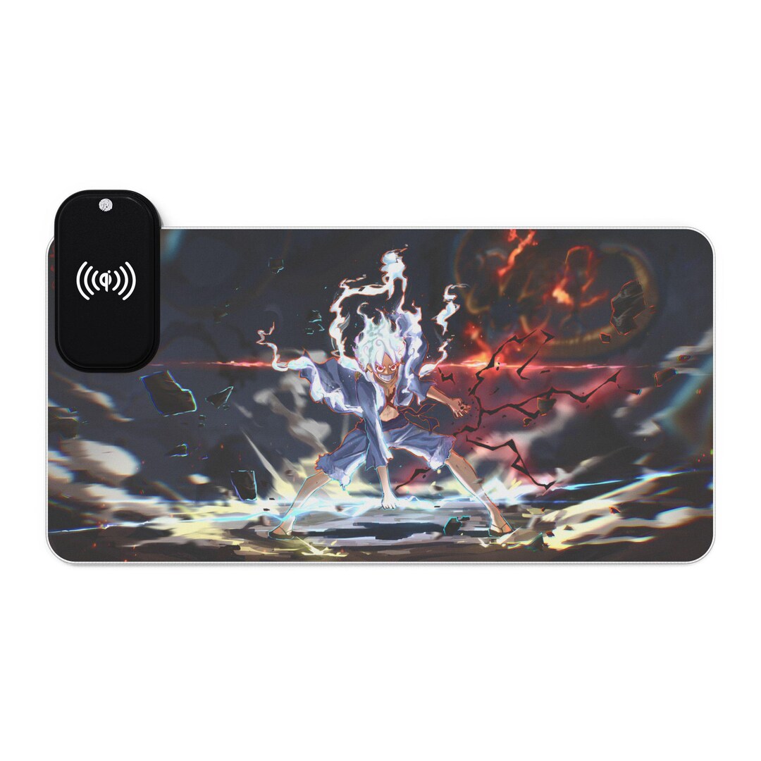 LED Gaming Mouse Pad, Wireless Charging, LED Mouse Pad, Anime Mouse Pad ...