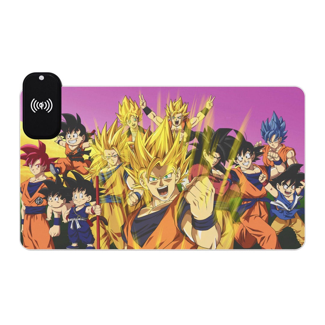 LED Gaming Mouse Pad, Wireless Charging, Dragon Ball Mouse Pad, for ...