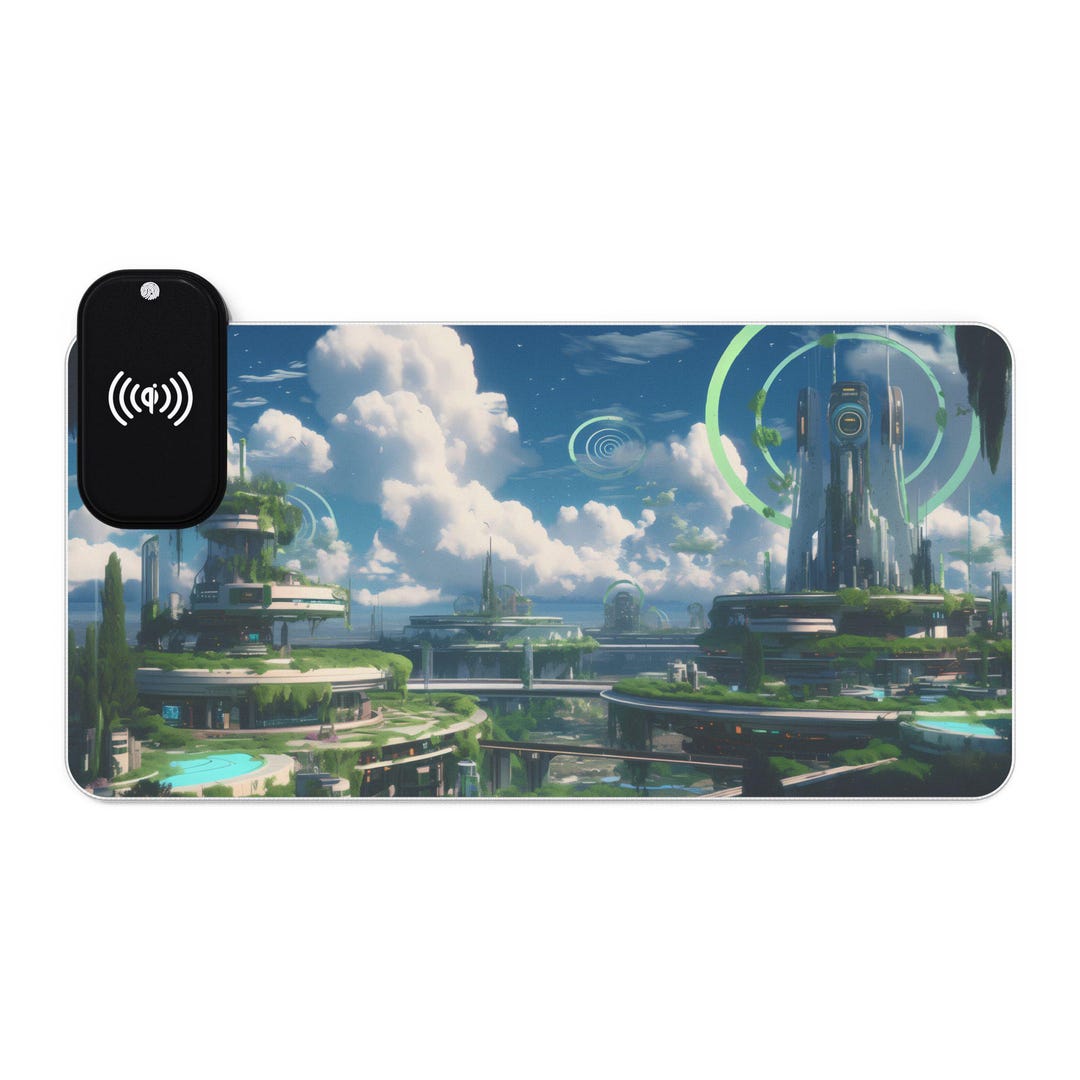 Gaming Mouse Pad, Wireless Charging, LED Mouse Pad, Anime Mouse Pad for ...