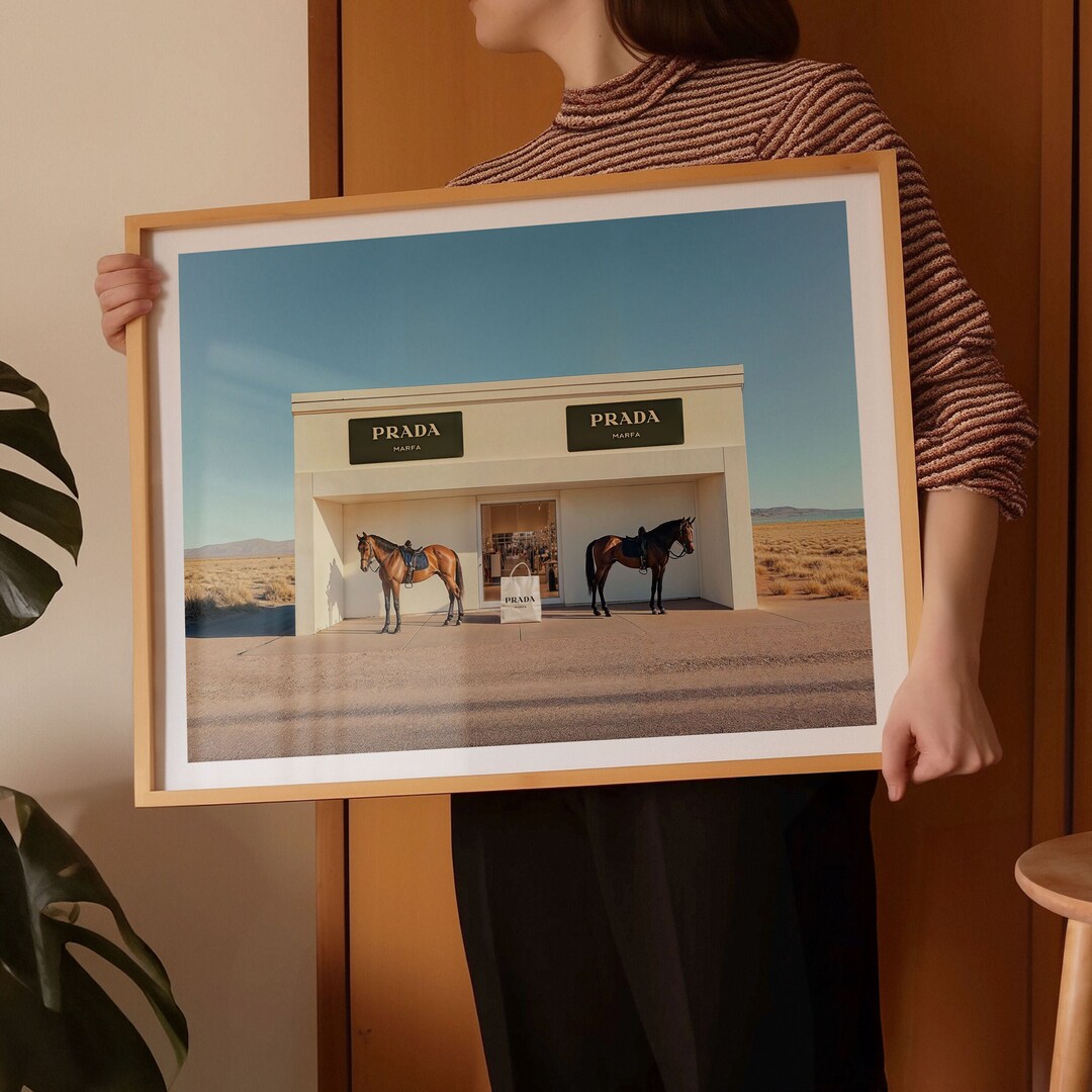 Prada Marfa Horse Art Print Digital Download Modern Western Wall Decor ...