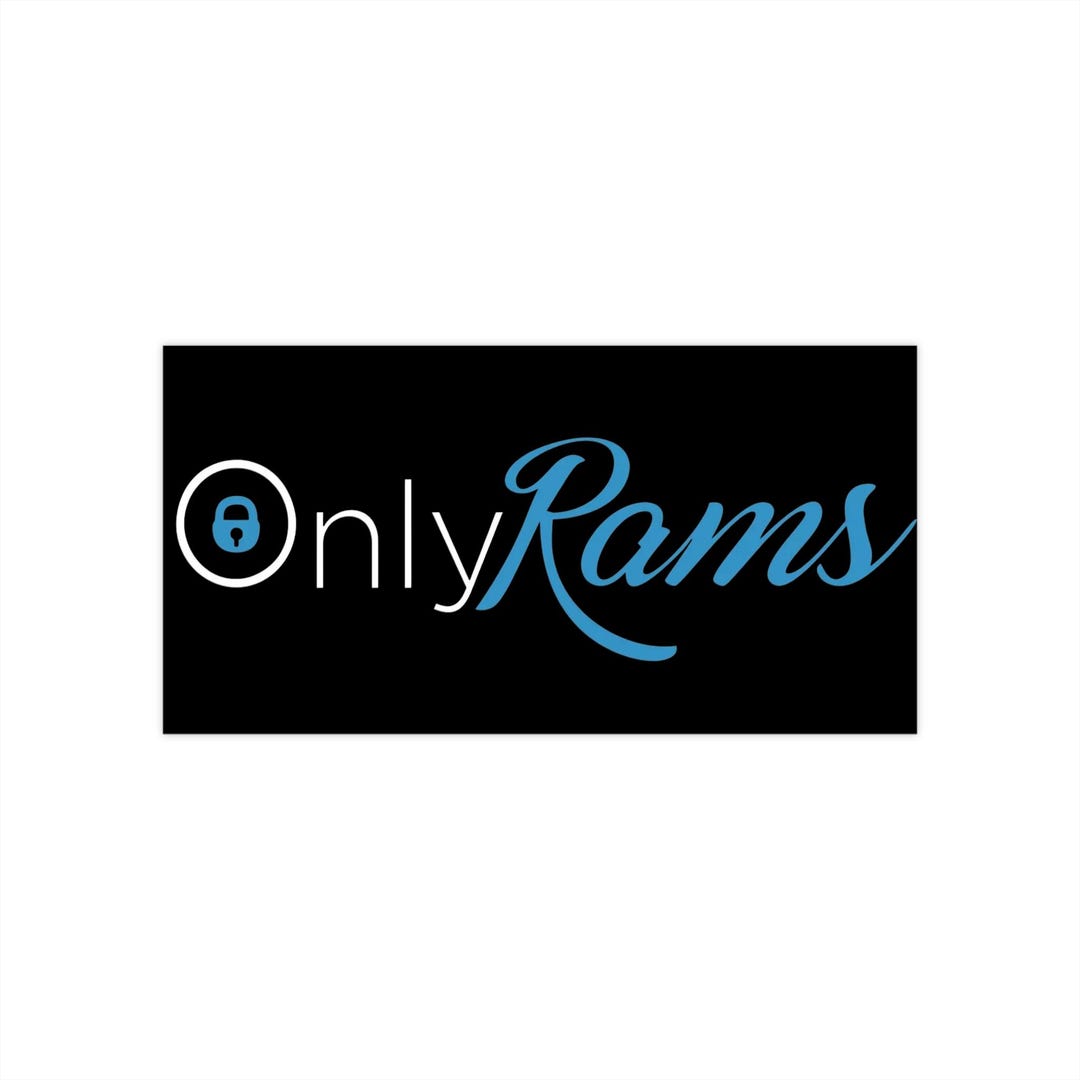 RAM Pickup Truck Bumper Sticker, Only Rams, Truck Bumper Decal, Vehicle ...