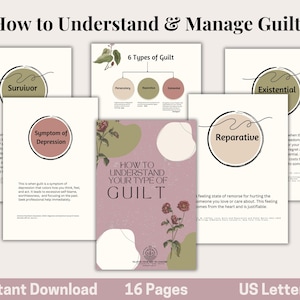 How to Understand and Cope With Guilt/emotion Regulation/coping/therapy ...