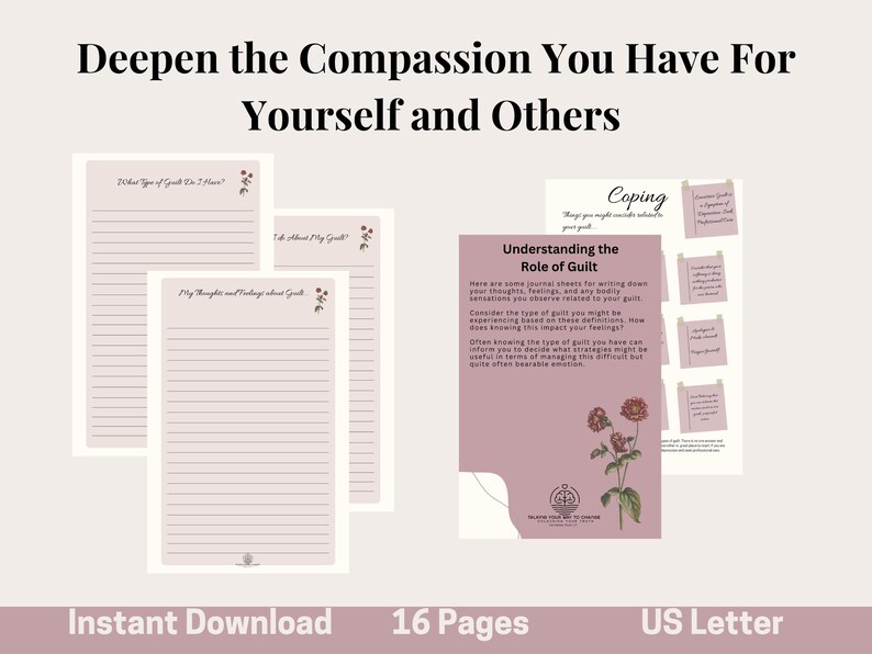 How to Understand and Cope With Guilt/emotion Regulation/coping/therapy ...