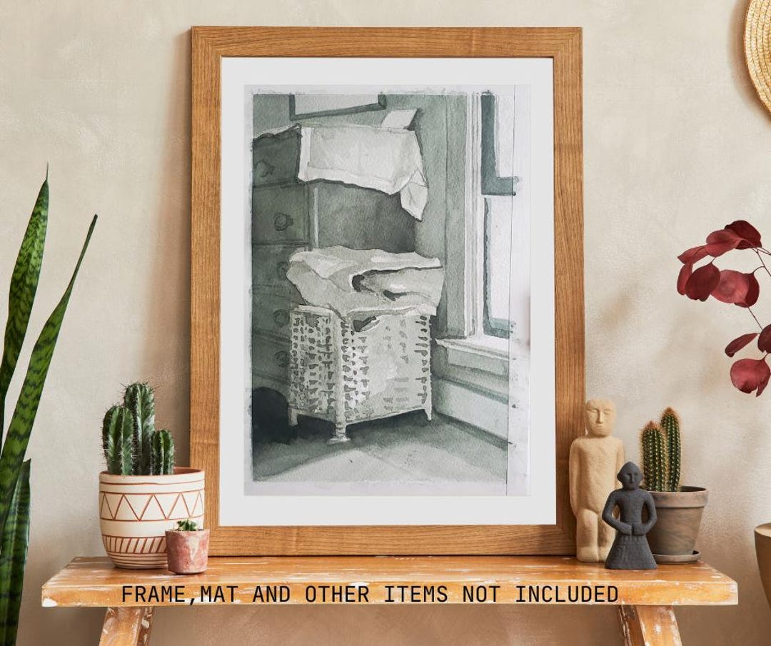 Original Art - 12x9 Art on Paper - Unique Watercolor Monochrome Black ...