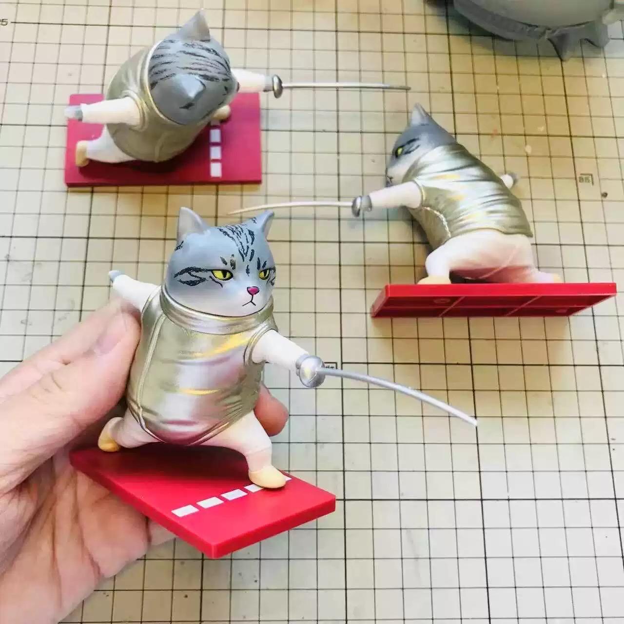 Fencing Cat, Fencing Figures, Fencing, Fencing Decorations, Fencing ...