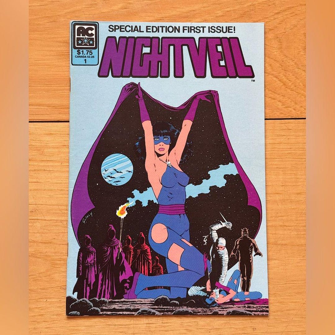 NIGHTVEIL Special Edition 1st Issue #1 AC Comics 1984 Mini Series - Etsy