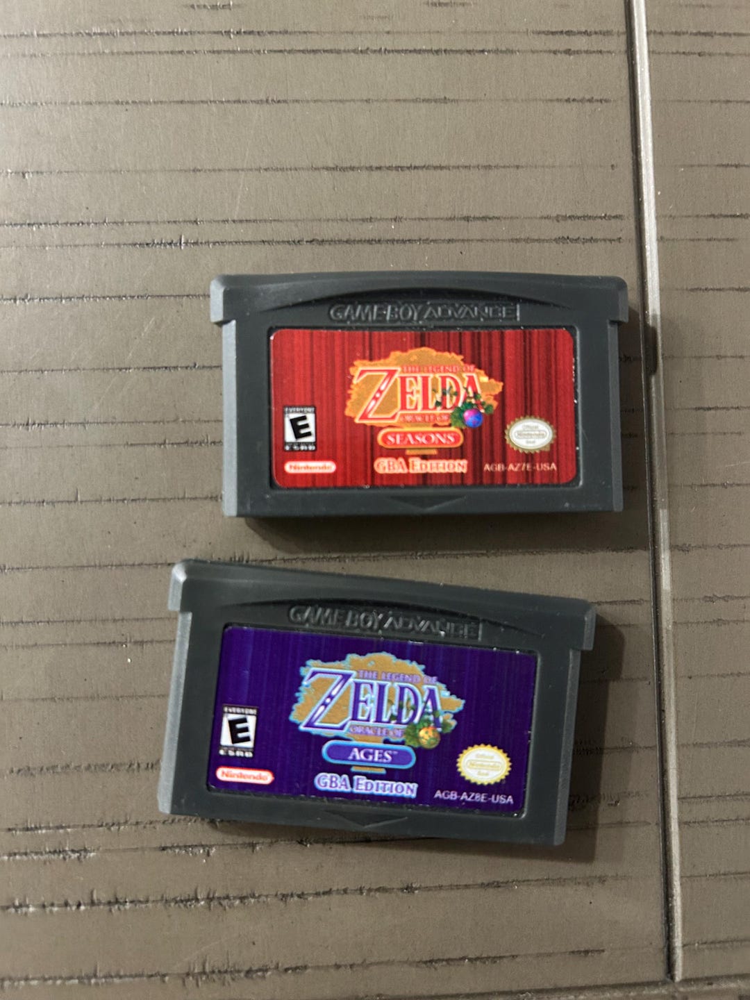 Legend of Zelda Oracle of Ages Seasons Nintendo Game Boy Advance GBA ...