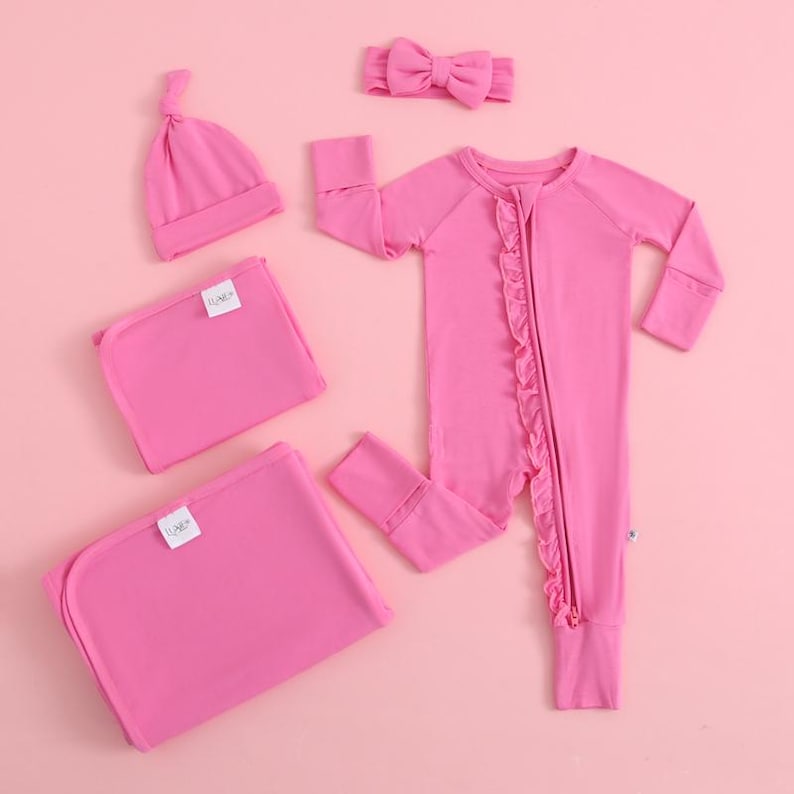 NICU Friendly Bamboo Accessible Zippered Romper and Accessories for ...