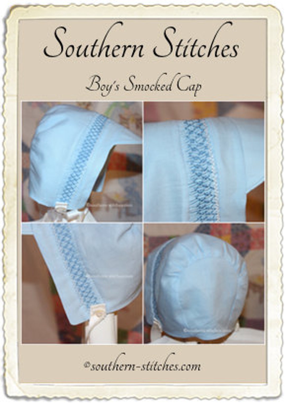 Brer Rabbit Designs Boy's Smocked Cap Epattern - Etsy