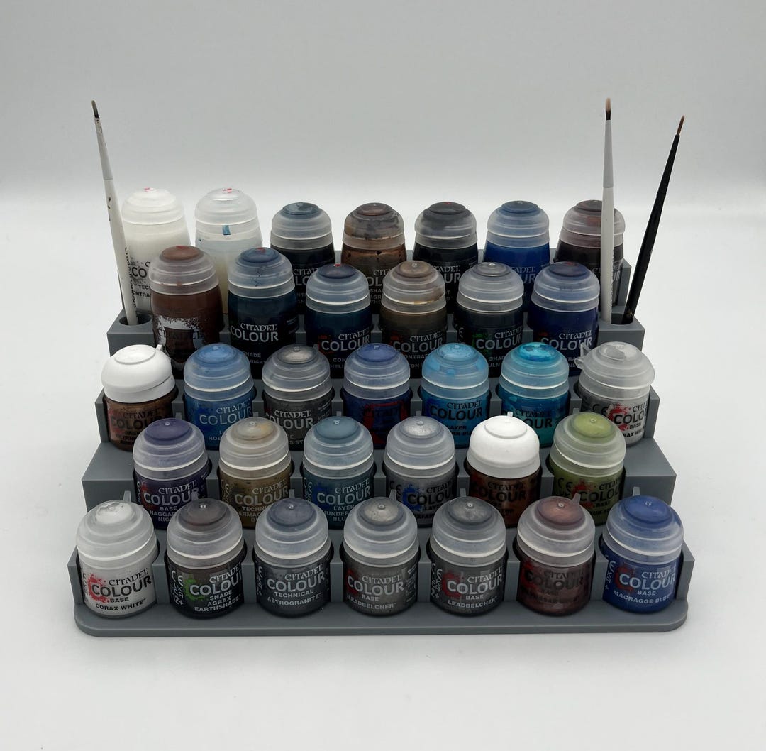 Paint Rack/holder for 33 Games Workshop/citadel Paints. Warhammer ...