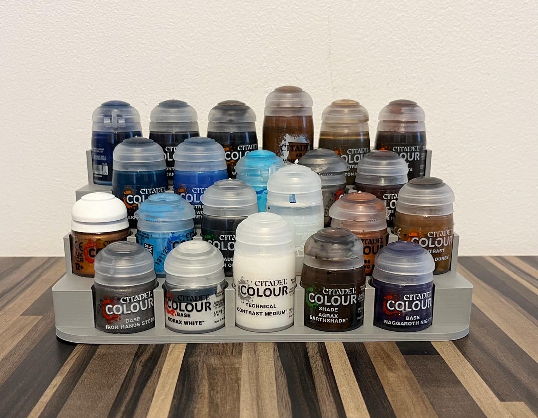 Citadel/warhammer/miniature Paint Rack for 22 Paints. Fits All 32mm ...