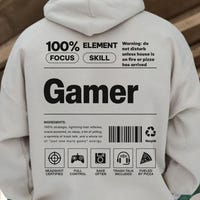 Funny Gamer Hoodie, Gamer Sweatshirt, Gaming Apparel, Gaming Style ...