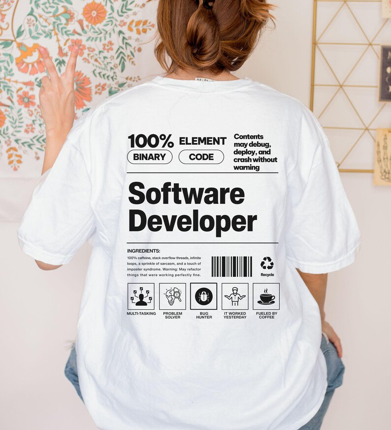 Software Developer Definition Comfort Colors T-shirt, Programmer Coding ...