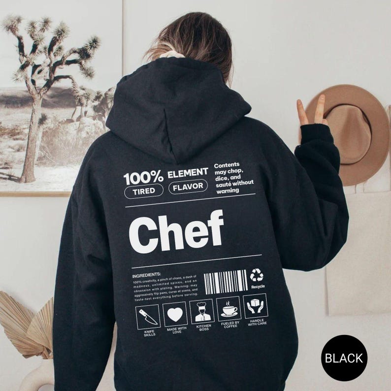 Chef Funny Hoodie, Baker Gift, Funny Cook Hoodie, Cooking Gift ...