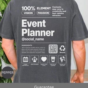 Custom Event Planner Shirt, Wedding Planner Shirt, Party Planner T ...