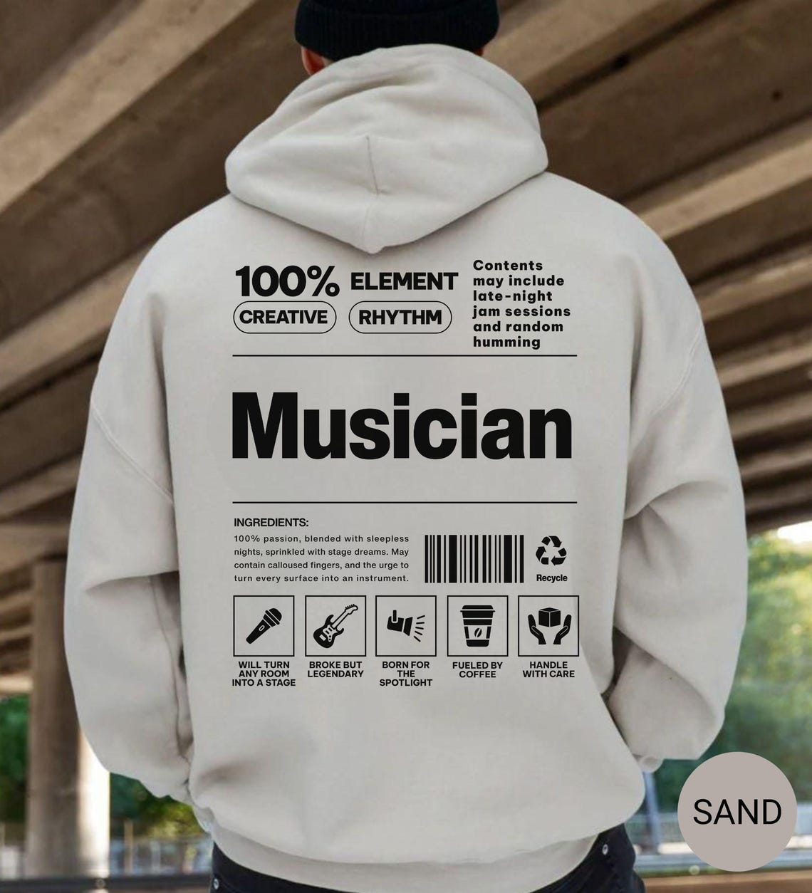Funny Musician Hoodie, Music Lover Gift, Band Apparel, Music Teacher ...