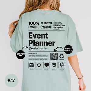 Custom Event Planner Shirt, Wedding Planner Shirt, Party Planner T ...