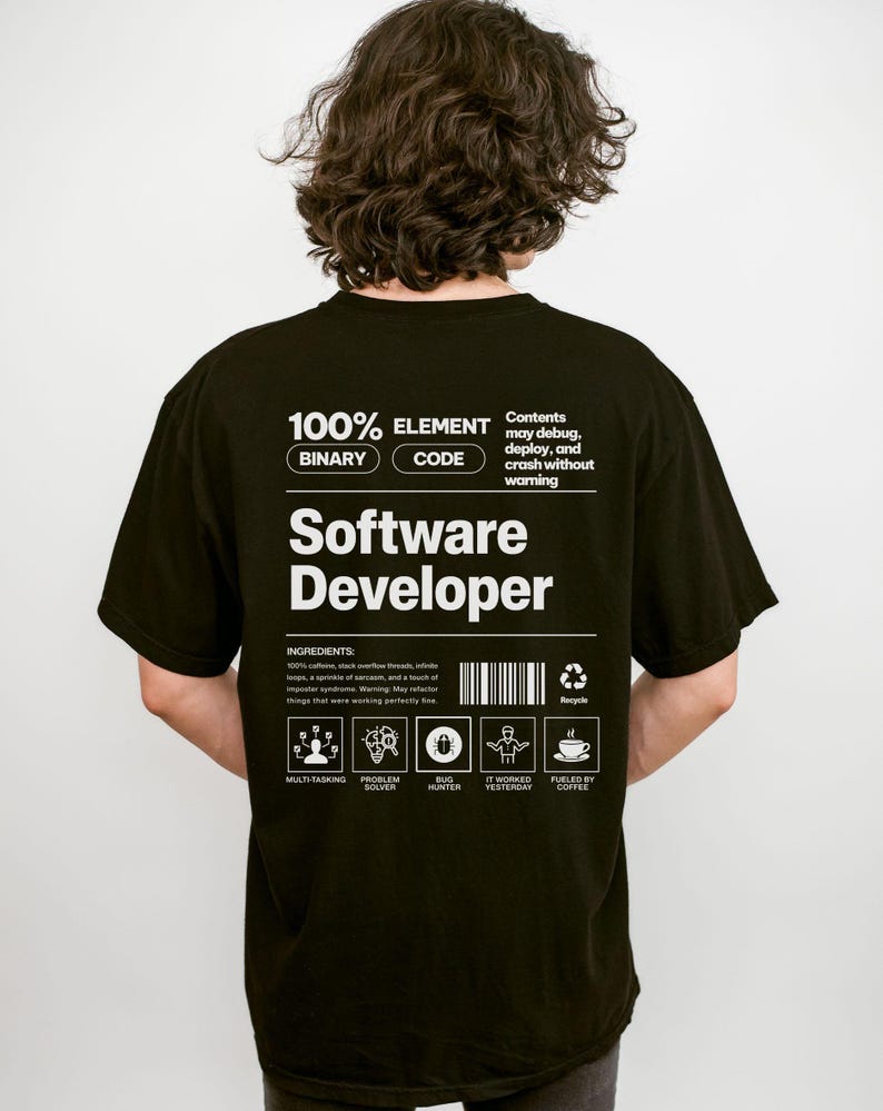 Software Developer Definition Comfort Colors T-shirt, Programmer Coding Tee, Tech Gift for Him ...