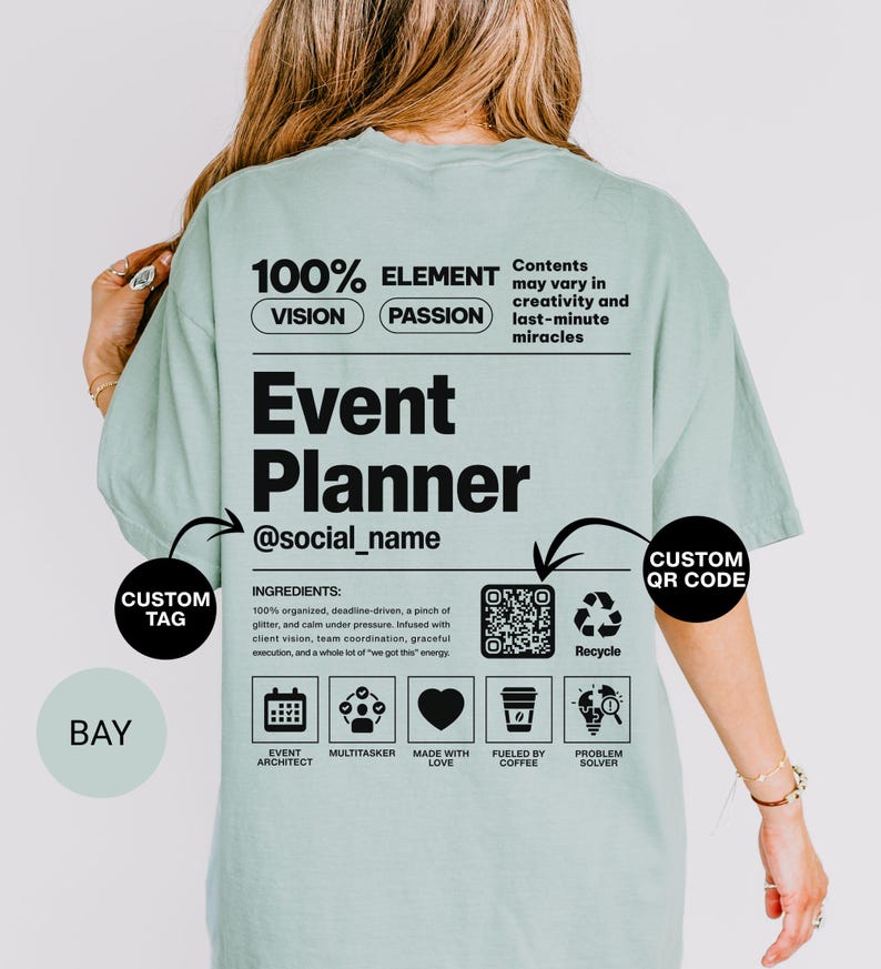 Custom Event Planner Shirt, Wedding Planner Shirt, Party Planner T ...