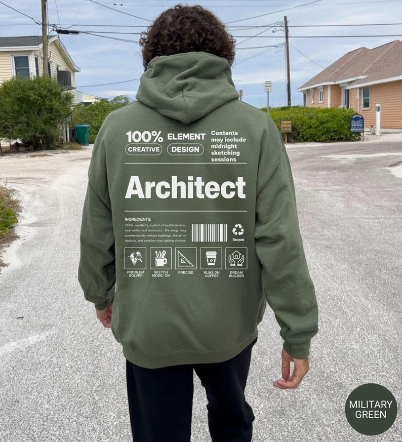 Funny Architect Hoodie, Architecture Lover Gift, Architectural Apparel ...