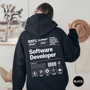 Funny Software Developer Hoodie, Programmer Sweatshirt, Backend Developer Sweater, Coding Gift ...